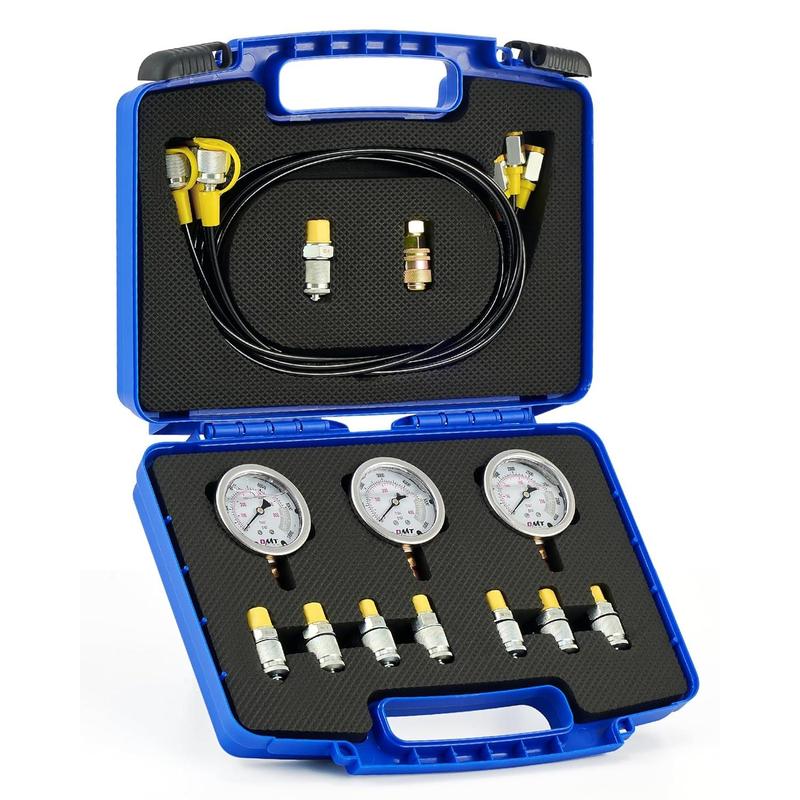 Hydraulic Test Kit with 3 Gauges 3500 5500 9000 psi, 8 Test - TikTok Shop