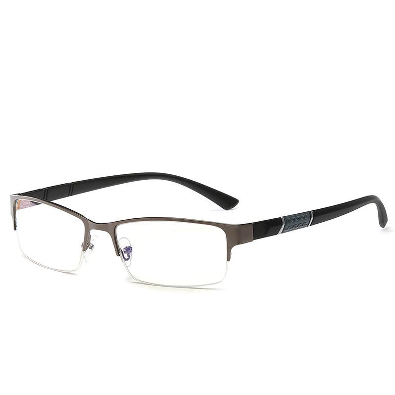 New Half-Frame Glasses Business Men Non-Prescription Anti-Blue - TikTok ...