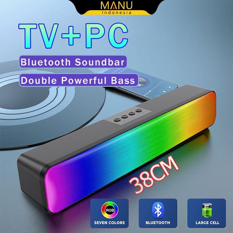 【TV/PC BASS】40cm Speaker Bluetooth Soundbar Super Bass Robot 2 Speaker ...