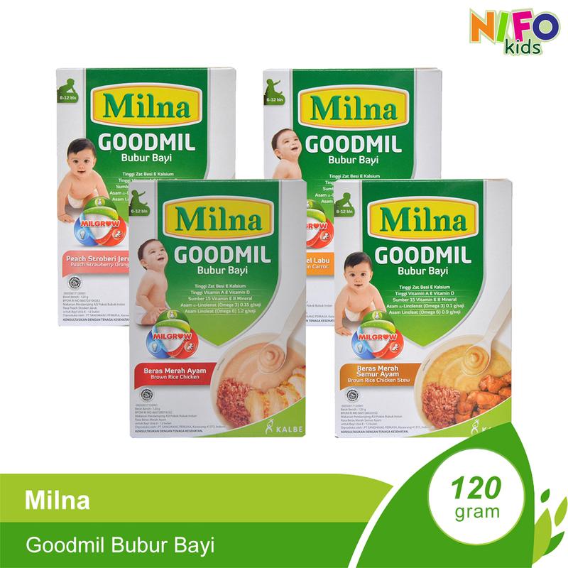 Milna Bubur Bayi Goodmil 6 Bulan Dan 8 bulan - Shop | Tokopedia