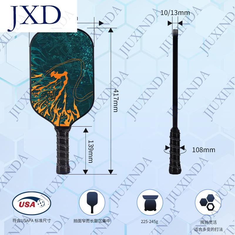 Peak Racket New Offensive Pickleball Paddle Fiberglass Peak Racket ...