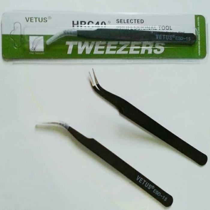 Jual Pinset Lancip Venus Tweezer Bengkok Lengkung ESD15/Pinset Runcing ...