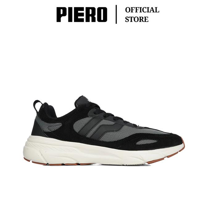 Promo PIERO SEPATU SNEAKERS PRIA JOGGER V54 INFLUX BLACK/LIGHT GREY ...