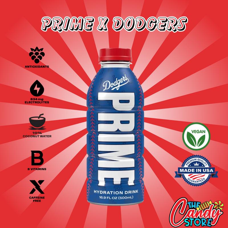Prime Hydration x Dodgers (v2) - Vegan/Halal - 500mL - Imported ...