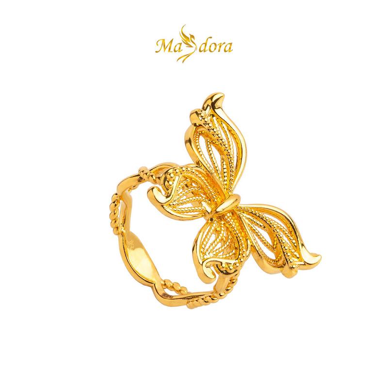MASDORA 999 Gold Ring Rings Cincin Emas ~ Enormous Fable Butterfly ...