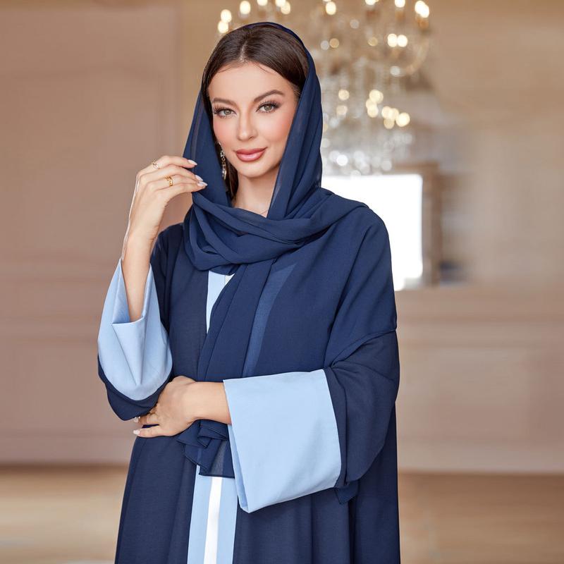 Jubah Kardigan Lengan Jahitan Muslim Timur Tengah, FC- 100304, - TikTok ...