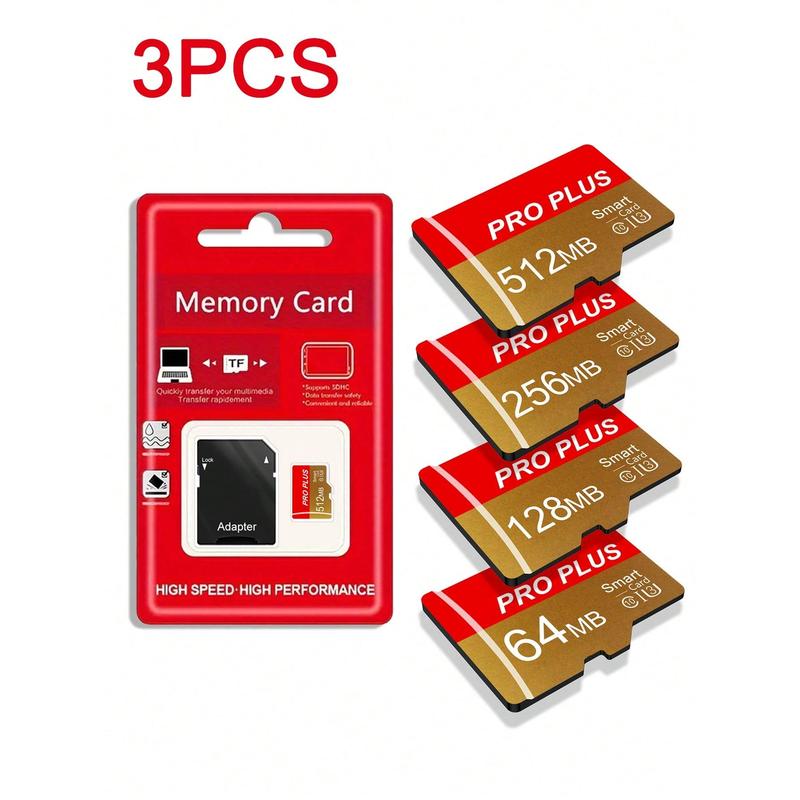 3PCS TF Memory Card Bundle (512MB/256MB/128MB/64MB) - High Speed ...