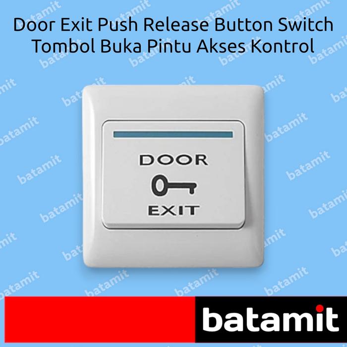 Jual Door Exit Push Release Button for Door Access Security System ...