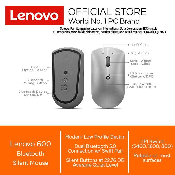 Jual Lenovo 600 Bluetooth Silent Mouse - Jakarta Barat - Lenovo ...