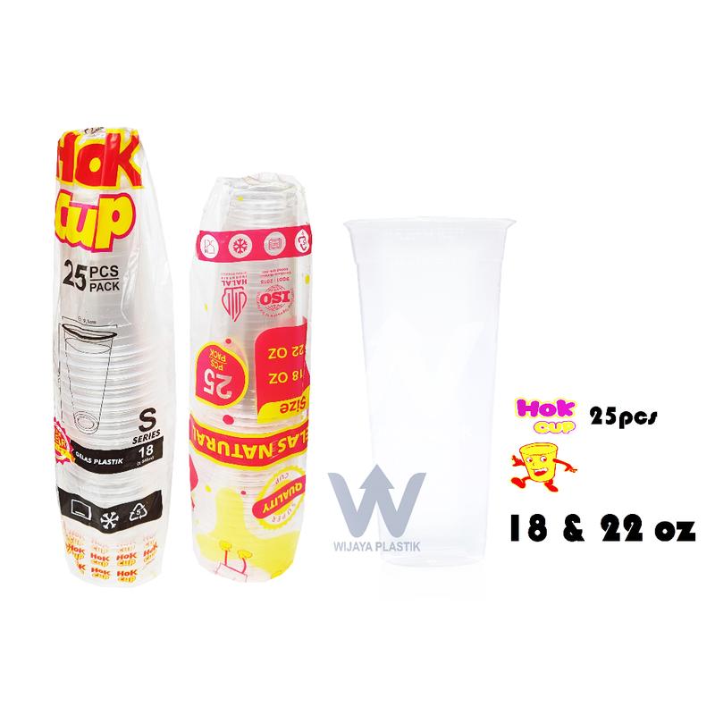 Aneka Gelas Plastik SLIM (18 22 oz) [Hok/Tip Top/Merak/Ten Ten] - Shop ...