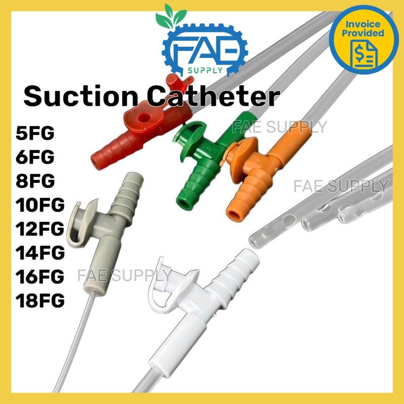 Suction Catheter With Control Thumb Control sterile 5FG 6FG 8FG ...