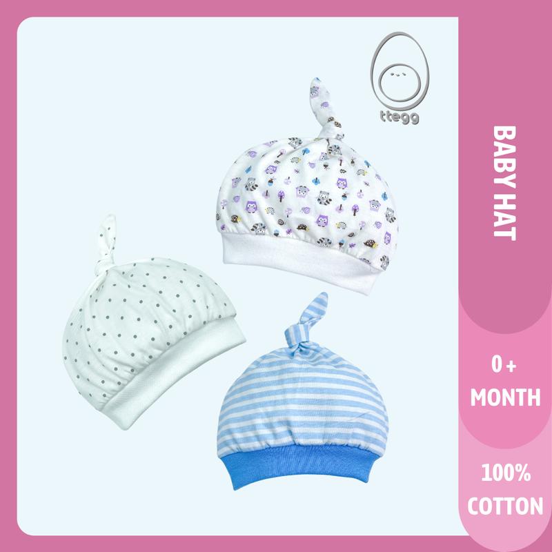 Topi Bayi Katun/ Simple Cute Baby Hat Bonnet - TikTok Shop Malaysia