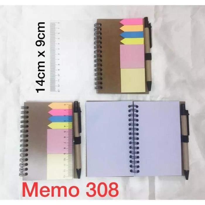Jual Buku Memo 308 , blocknote, notes, buku souvenir custom, memo ...