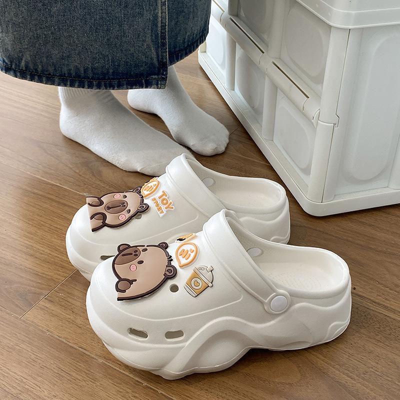 Terompah EVA, Rekaan Capybara Comel, Tapak Tebal, Untuk Wanita ...