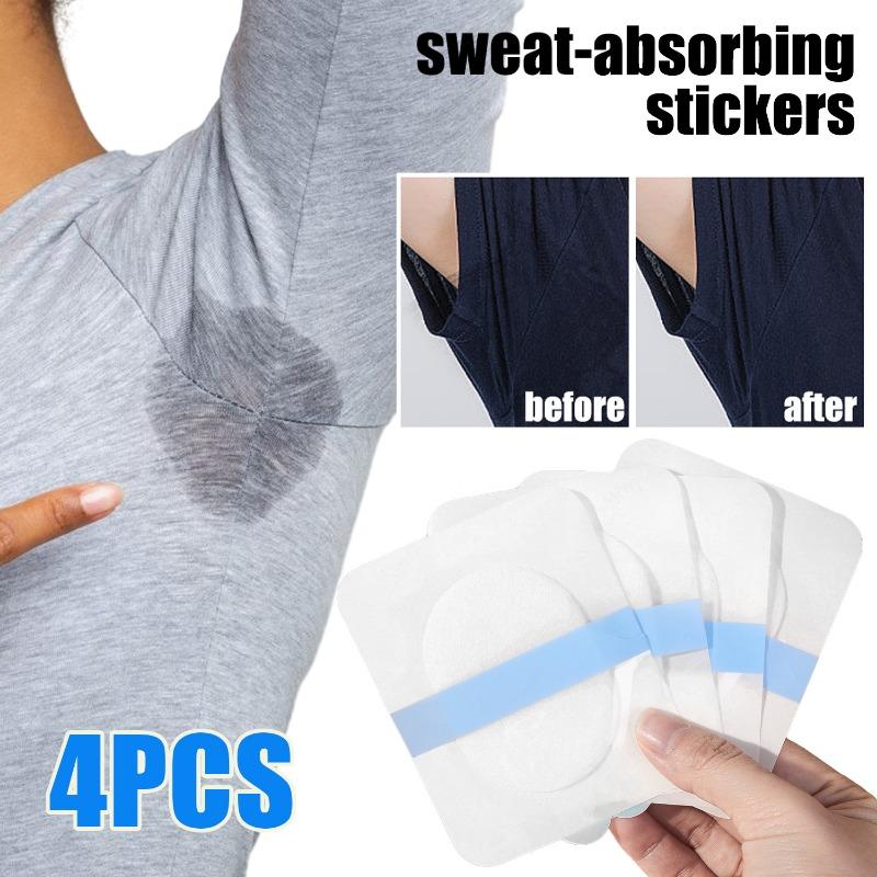 4PCS New Cotton Sweat-Absorbing Patch Disposable Absorbing Underarm ...