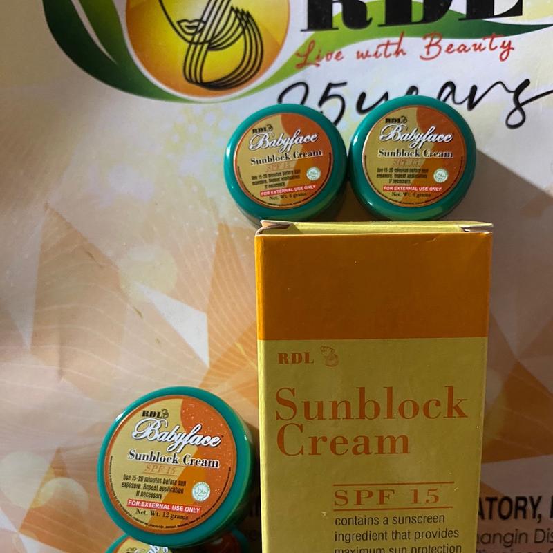RDL SUNBLOCK CREAM SPF 15 , content: 6G, 12G, 15G & 25ml, All - TikTok ...