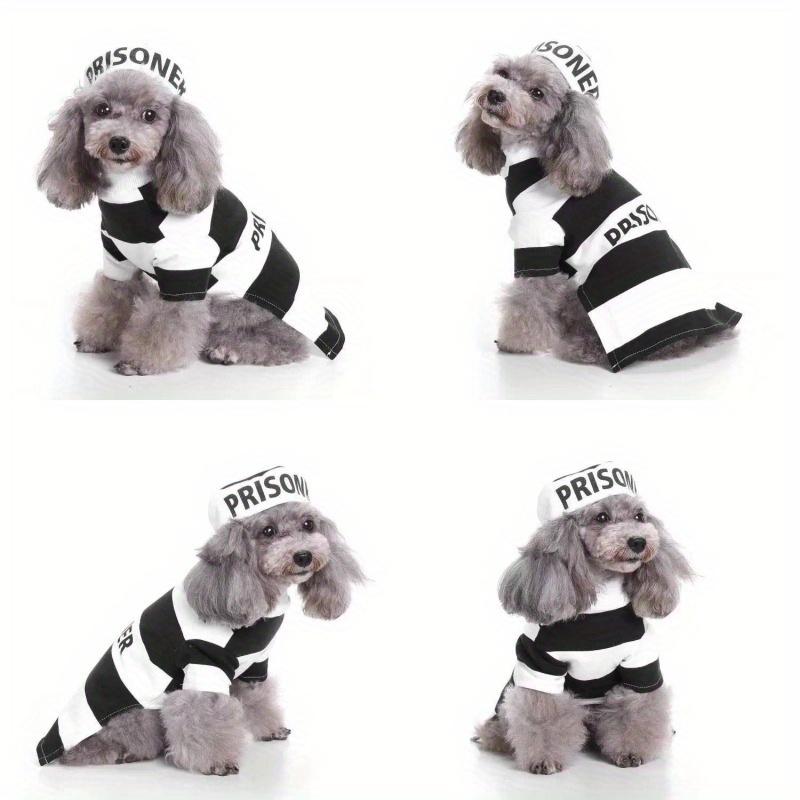 pet supplies Pet Life Striped Retro Inmate Prisoner Pet Dog Costume ...