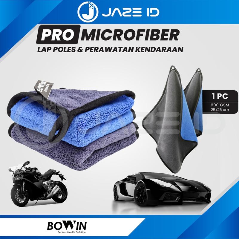 Bowin Microfiber Lap Polish Detailing Exterior Interior Mobi - Shop ...