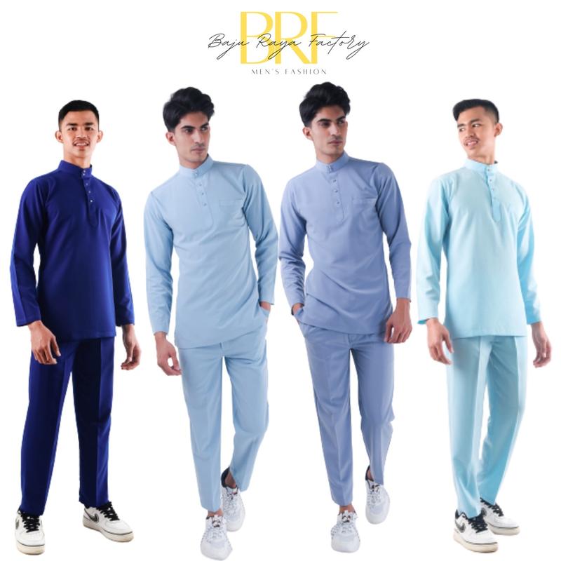 PROMO!!!! BAJU MELAYU SLIMFIT RAYA PREMIUM KOSHIBO BABY BLUE - TikTok ...