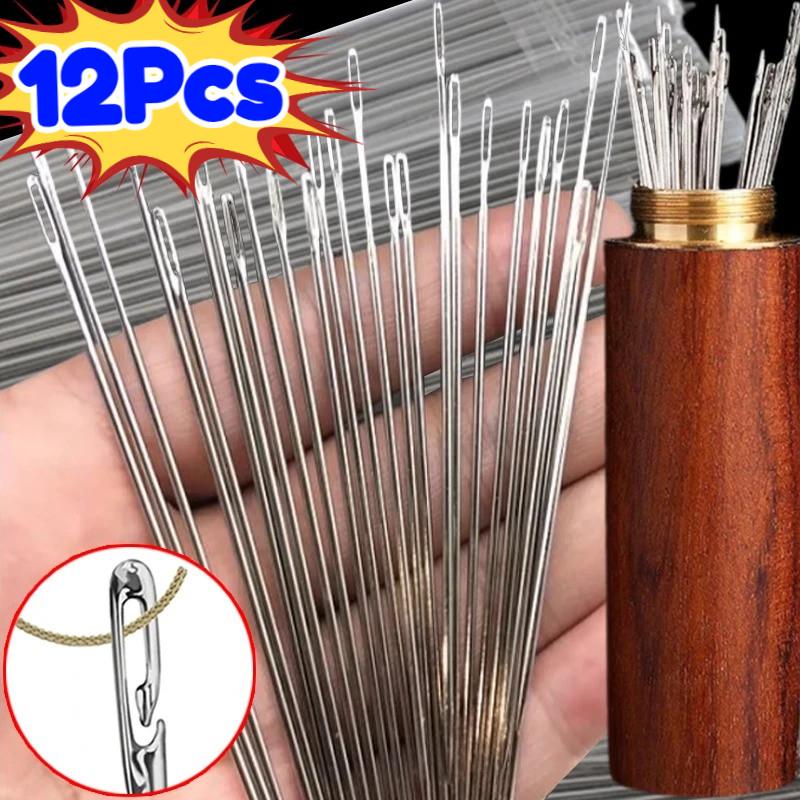 12Pcs/Box Needless Threading Household Sewing Needles with Storage - TikTok Shop Philippines