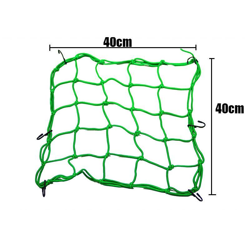 40x40cm Motorcycle 6 Hooks Elastic Bungee Net Motorcycle Storage ...