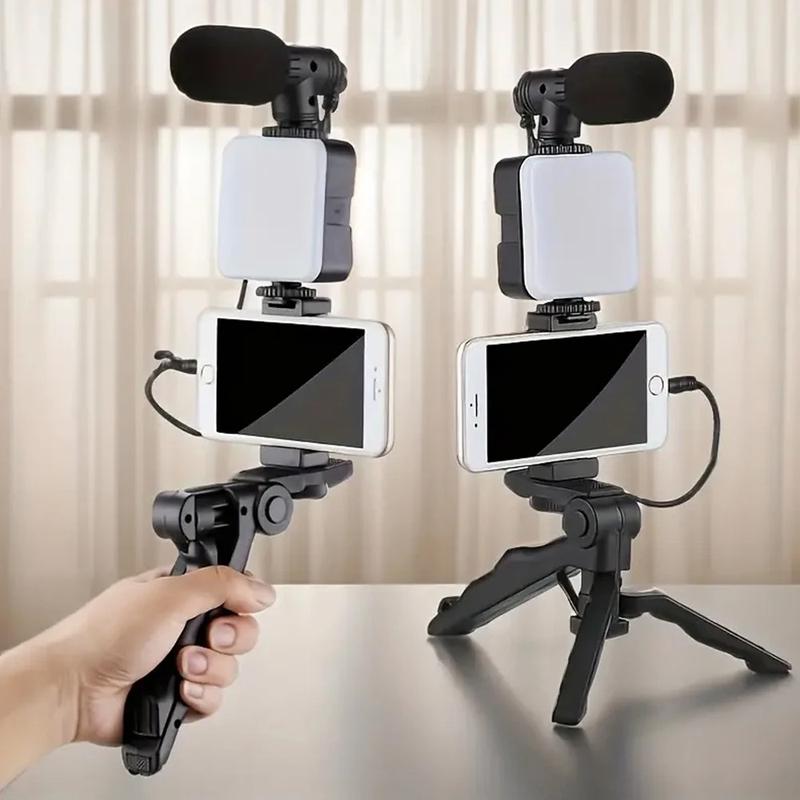 Kit Vlogging Telefon Pintar, Dengan Pemegang Telefon Tripod, - TikTok Shop Malaysia
