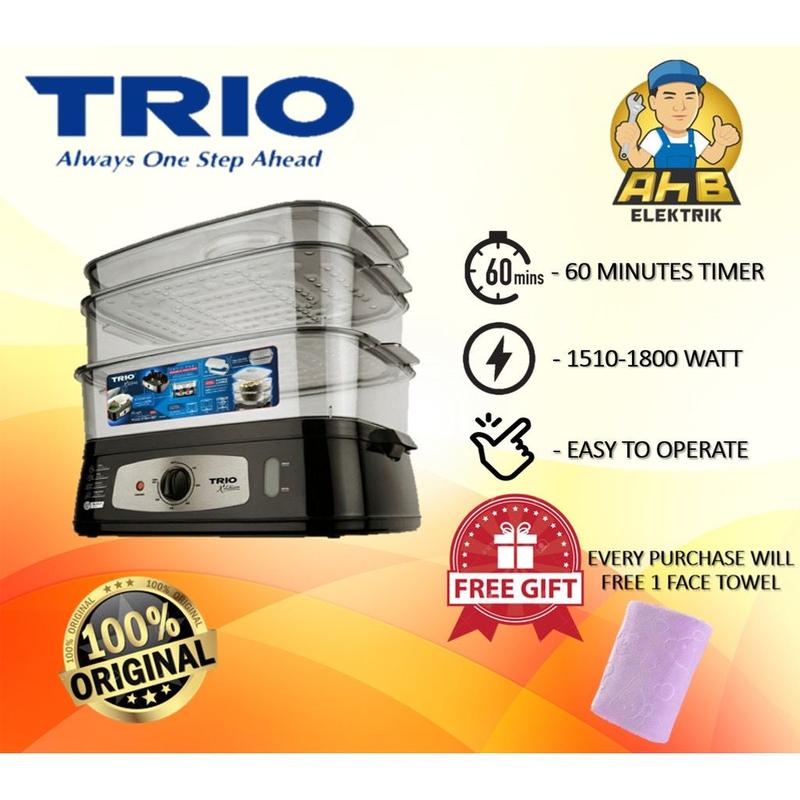 TRIO FOOD STEAMER TFS-28 25L EXTRA LARGE 3TIER - TikTok Shop Malaysia