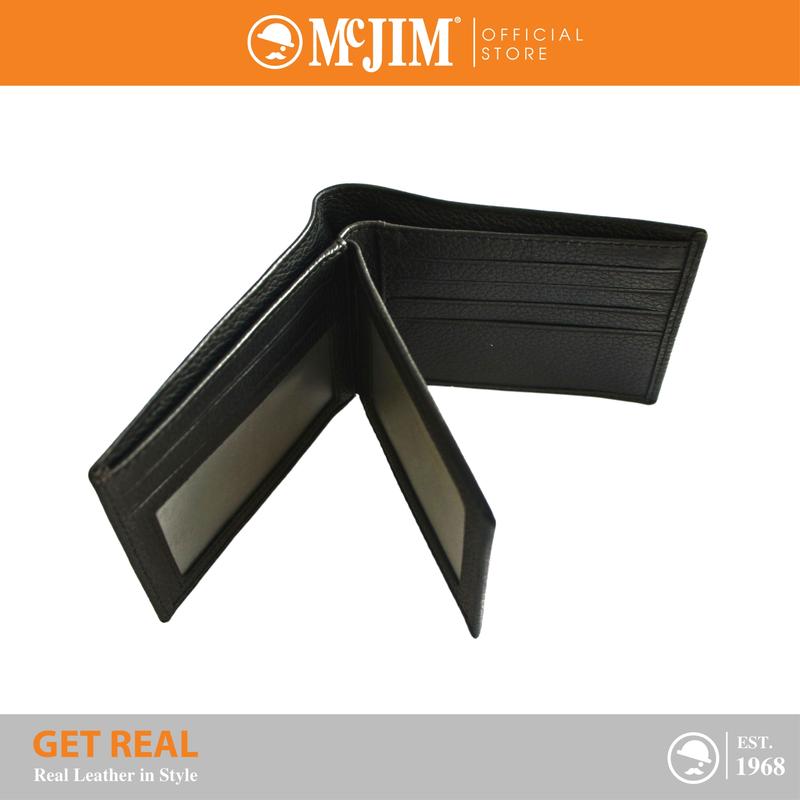 MJ by Mc Jim Leather Billfold Wallet with Flap, Organized Storage ...