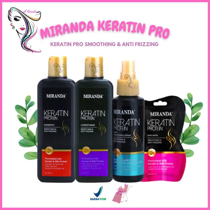 Jual Miranda Keratin Pro Smoothing & Anti Frizzing Series - Kota ...