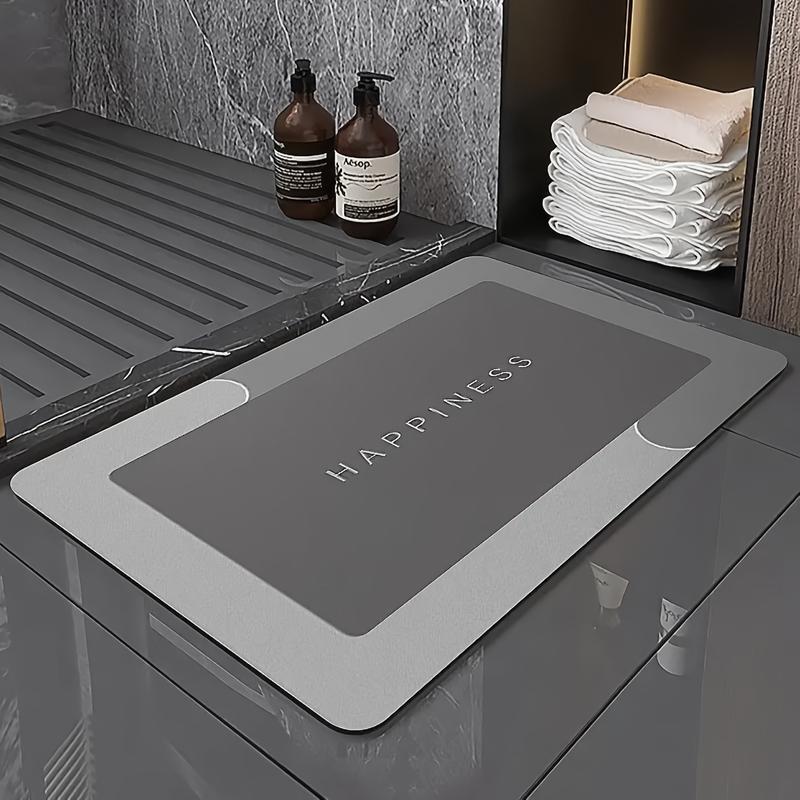 Diatom mud bathroom mat, toilet mat, absorbent mat, hand basin - TikTok ...