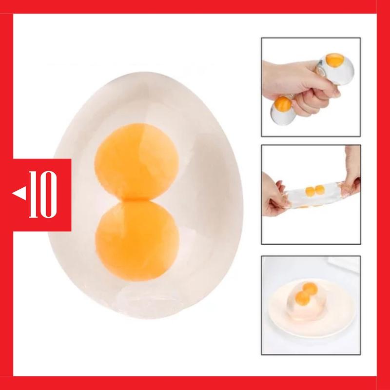 SPTE splat toy telur rebus stress ball squeeze egg squishy prank - Shop ...