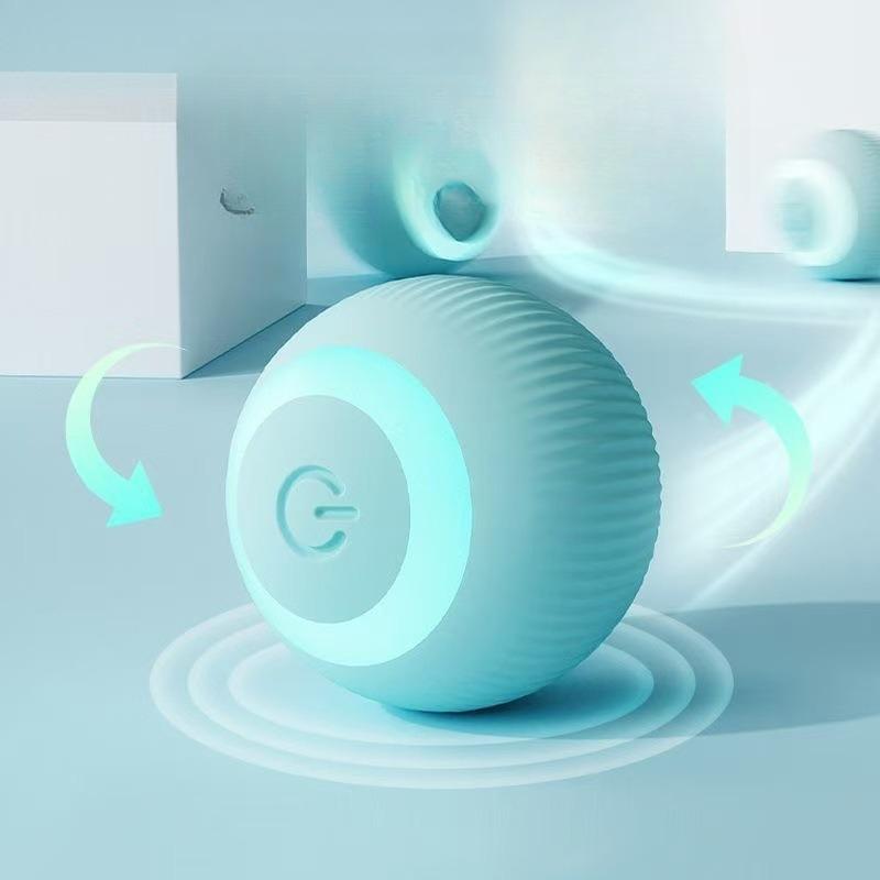 Pet cat toy smart rolling ball self-hi boredom ball artifact - TikTok ...