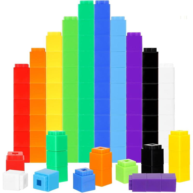 Jenaai 200 Pieces Linking Cubes for Math Counting Cubes, Plastic - TikTok Shop