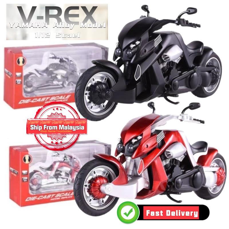 1:12 Yamaha Tyrannosaurus V-REX Alloy Model Motorcycle Car Diecast ...
