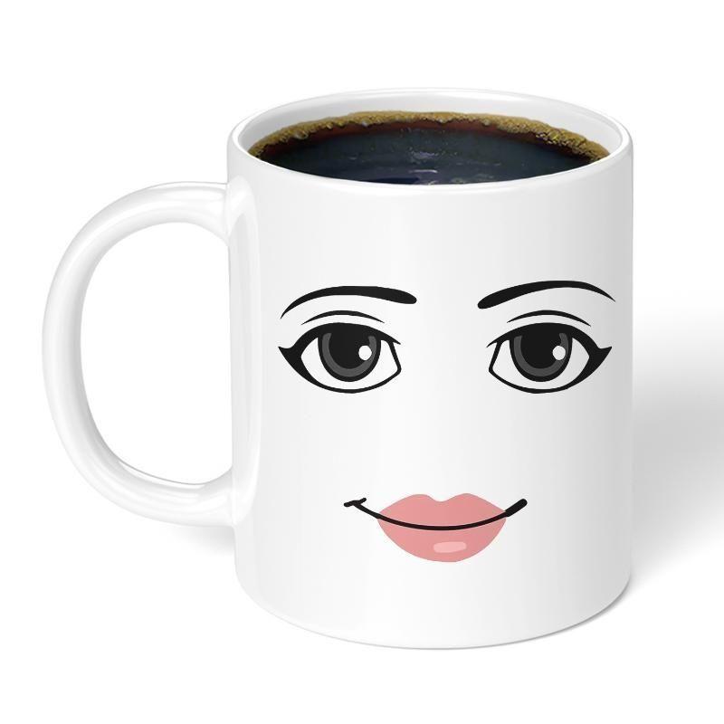 Cawan Ekspresi Muka Roblox, Comel dan Ringkas, Untuk Wanita dan ...