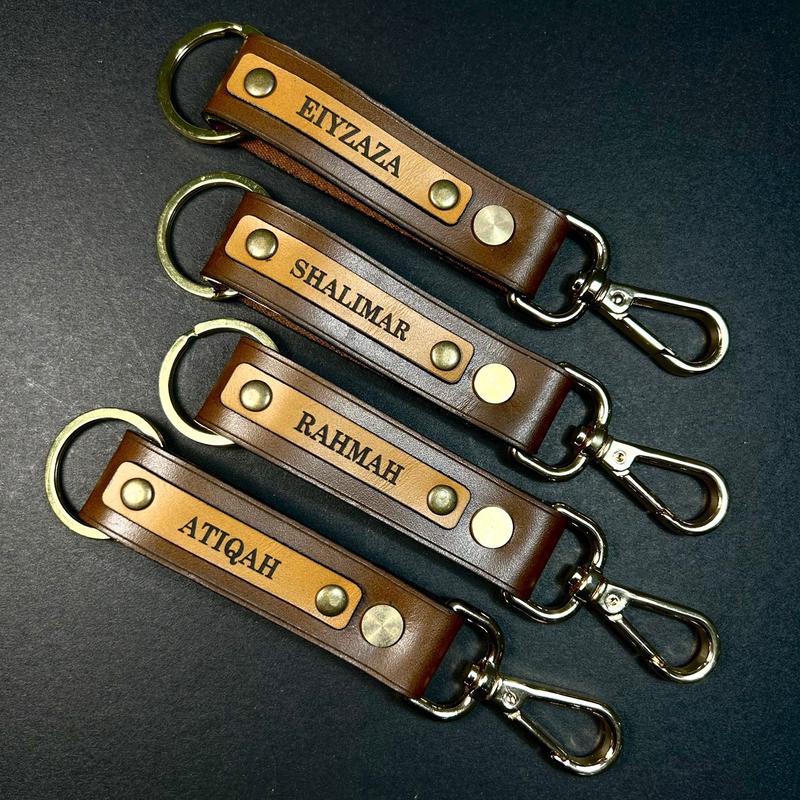 Leather Keyfob / Keychain / Keyring / Detachable / Pemegang Kunci ...