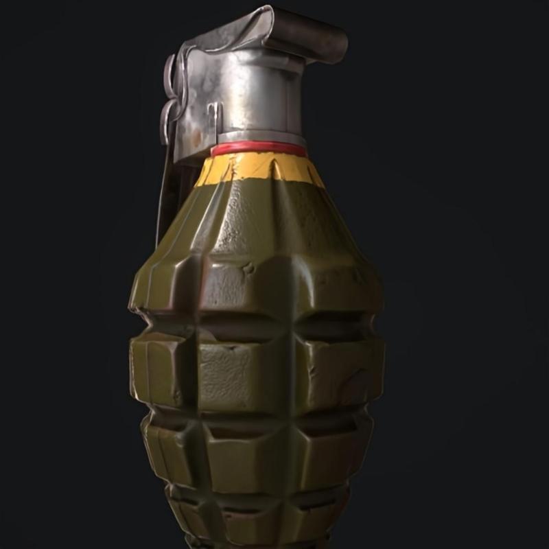Hand Grenade Design Ornament, 1 Box 3D Printed Military Collection ...