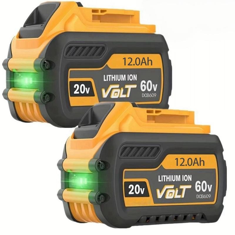 12Ah For DEWALT DCB609-2 20V/60V MAX FLEXVOLT 9Ah Li-Ion Battery DCB609 ...
