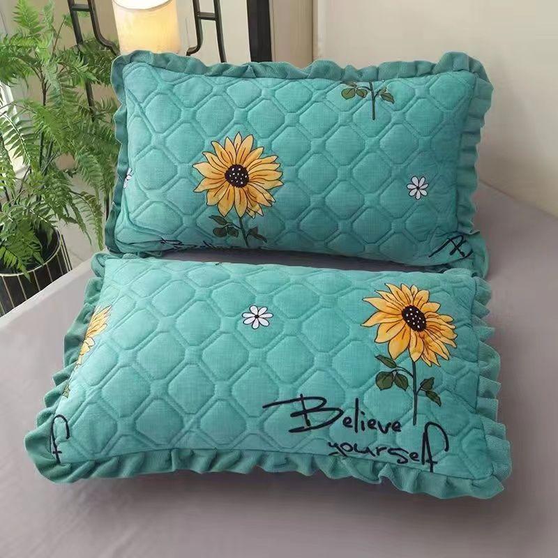 Sarung Bantal Baldu Kristal, Tebal dan Hangat, Rekaan Bunga, - TikTok ...