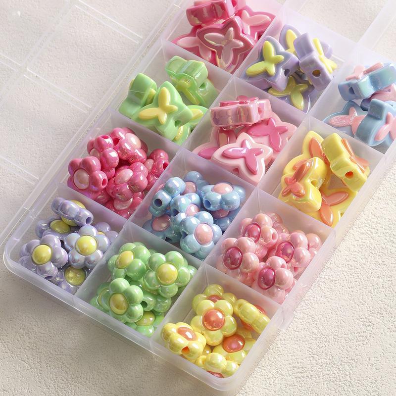 Manik Akrilik, Warna Tuang, Reka Bentuk Rama-rama dan Bunga, - TikTok ...