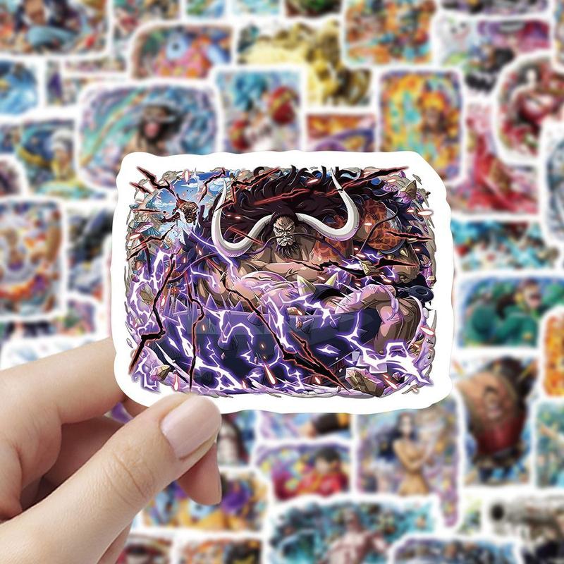 Pelekat Watak One Piece, 180 Keping, Kesan Khas, Berbentuk Khas ...