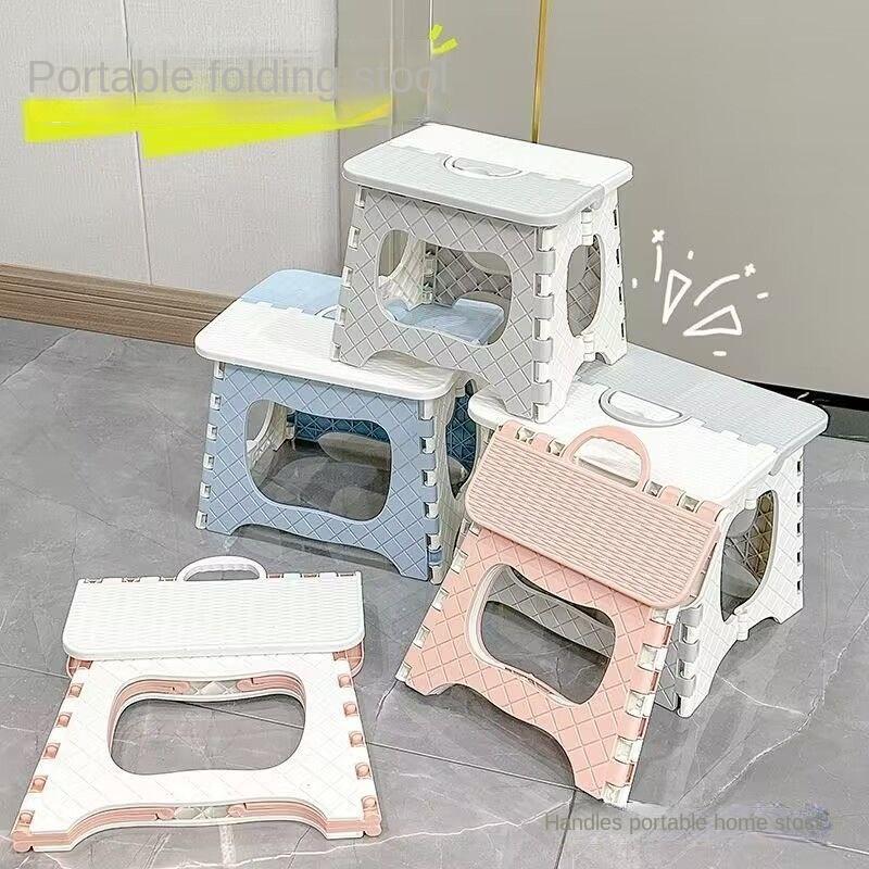 Trendy Folding Chair for Home Use, Simple Small Stool for Adults ...