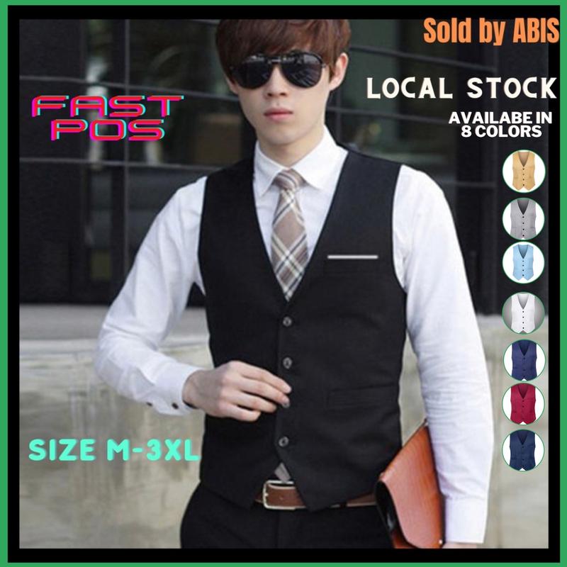 Suit Vest Men's Suit Waistcoat Men's Slim Fit Casual Busines - TikTok ...