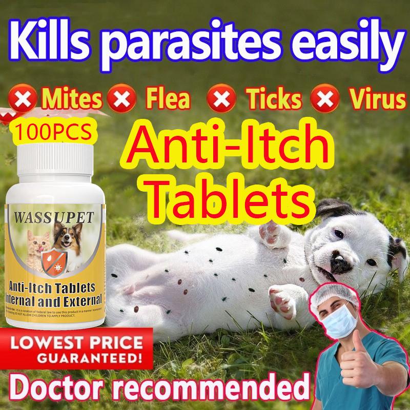 Pet Anti ltch Tablets Skin Disease Medicine 100PCS For Anti Itching ...