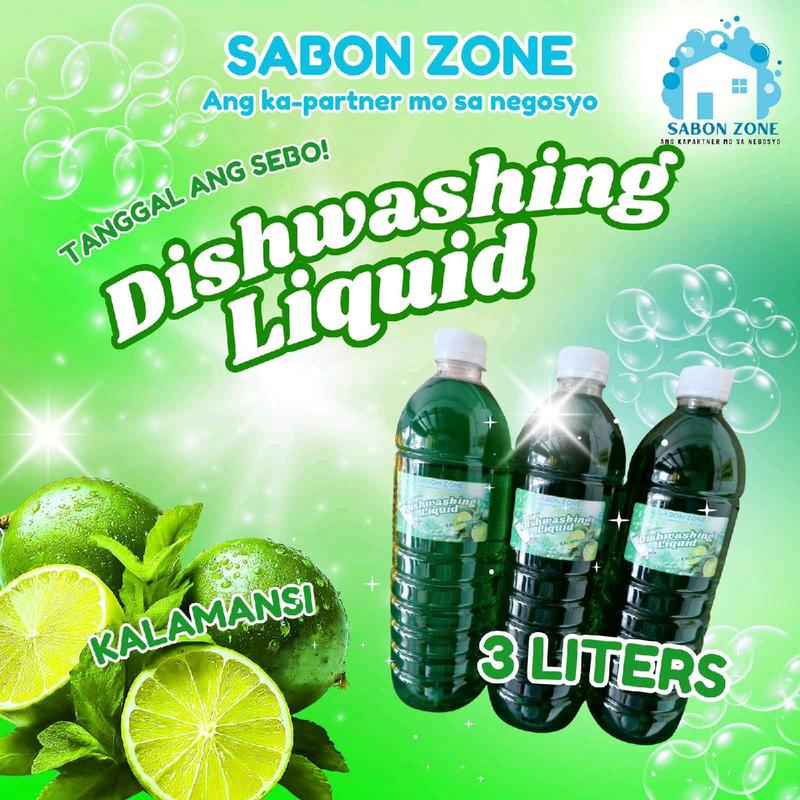 3 Liters Dishwashing Liquid (Mabula at Tanggal Ang Sebo) - TikTok Shop ...