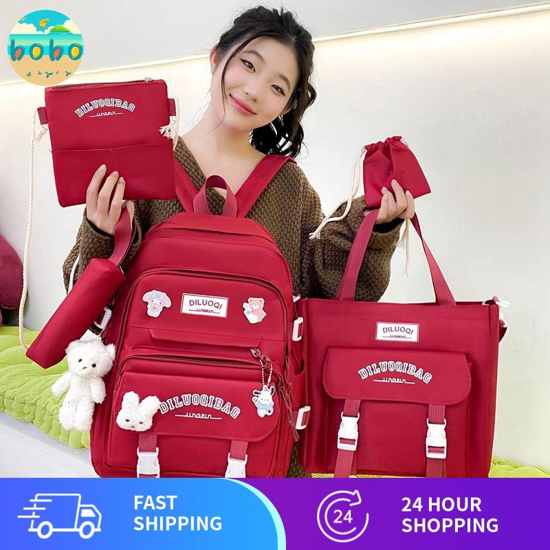 Beg Sekolah, Set Lima Keping, Sesuai untuk Pelajar Sekolah Rendah ...