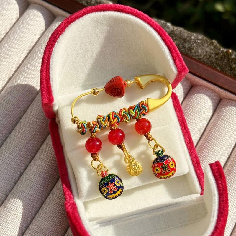 Golden Red Rope Pin Anti-Scare Baby Safety Shock Pregnant Women ...