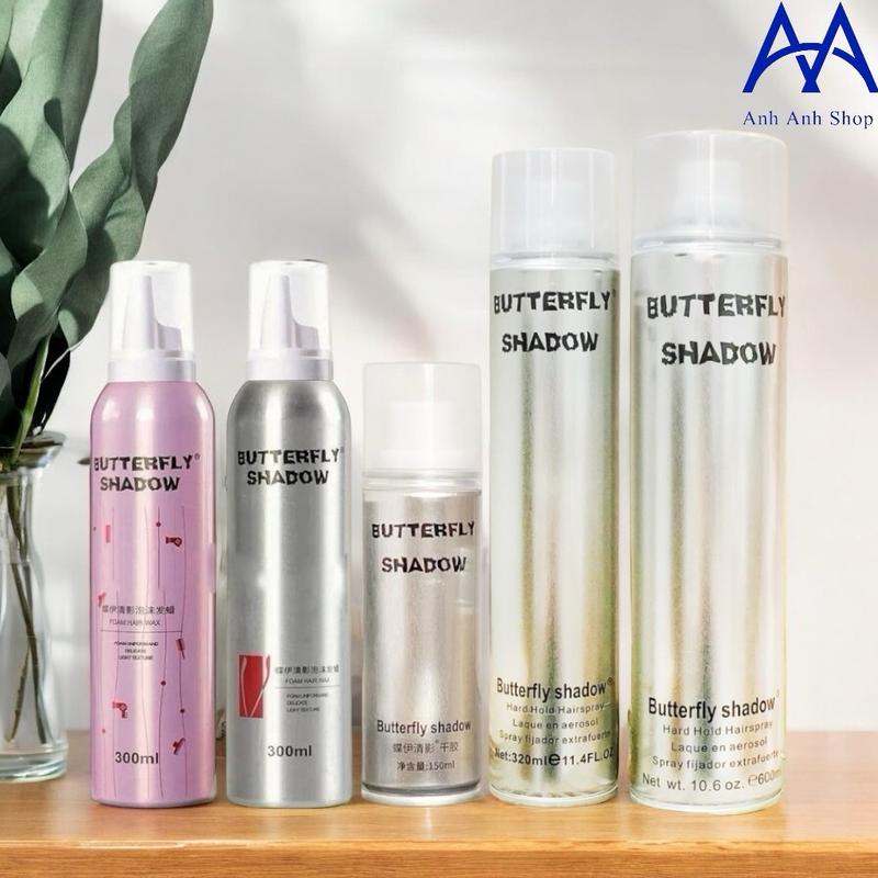 GÔM XỊT TÓC BUTTERFLY SHADOW 150ML/320ML/600ML botta okie mềm - TikTok Shop Vietnam