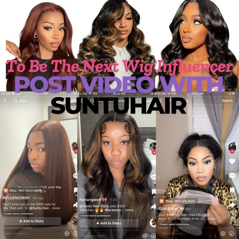 Human Hair Wig Share Video Challenge to Be The Bext Wig Influencer ...