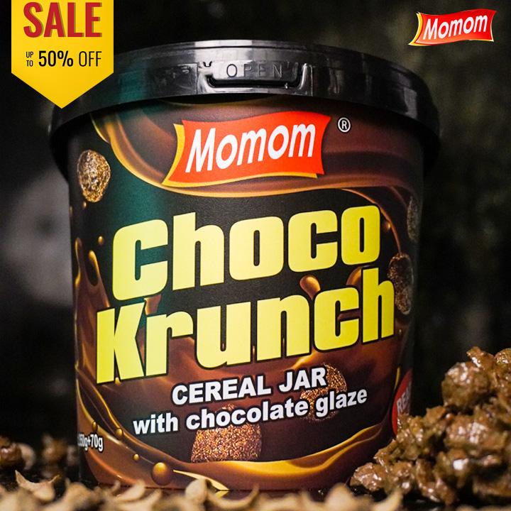 [SALE] Momom Chocolate Krunch, Crunchy Cereal Snack with Chocolate ...
